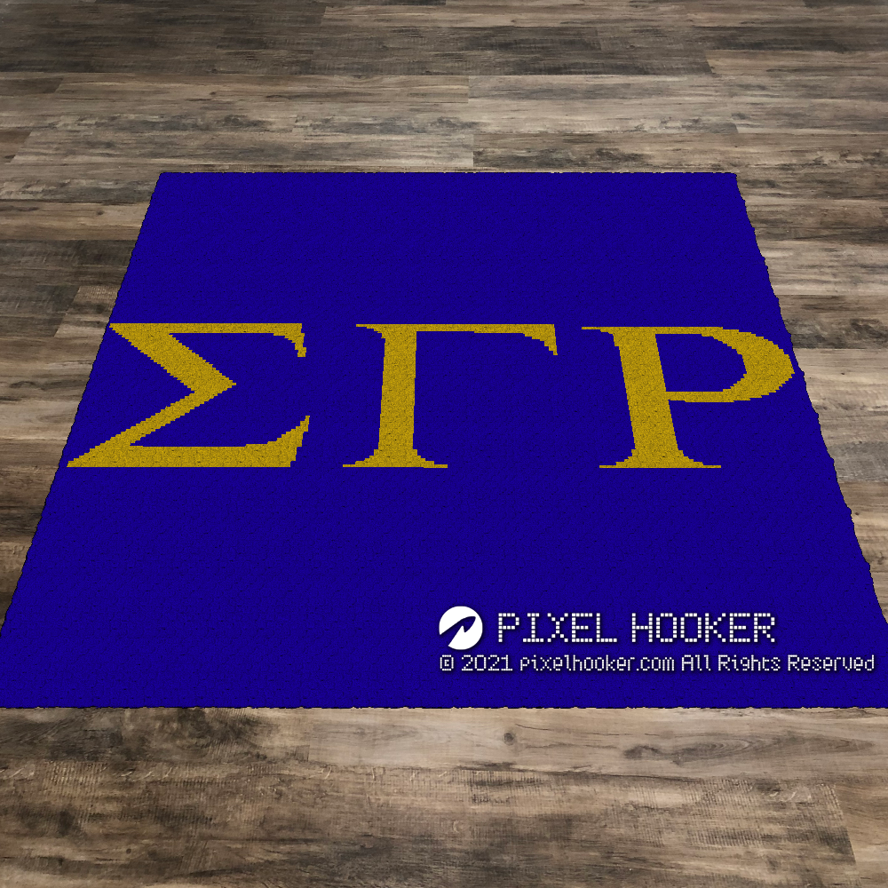 Sigma Gamma Rho (Row by Row) Crochet Pattern | C2C | Baby Blanket ...